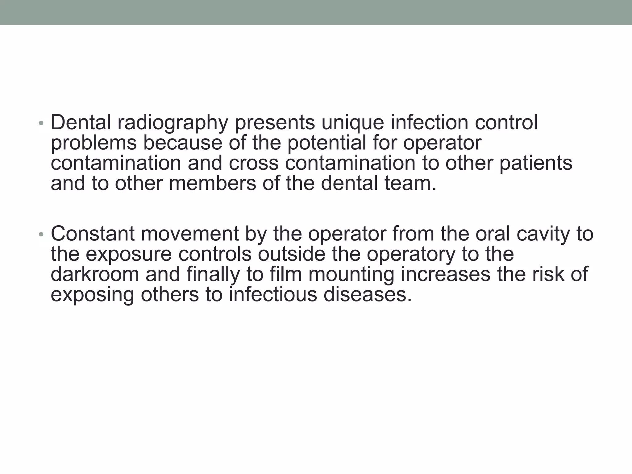 Radiographic quality assurance & infection control | PPTX