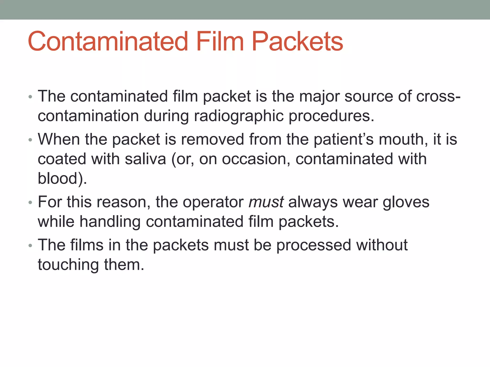 Radiographic quality assurance & infection control | PPTX