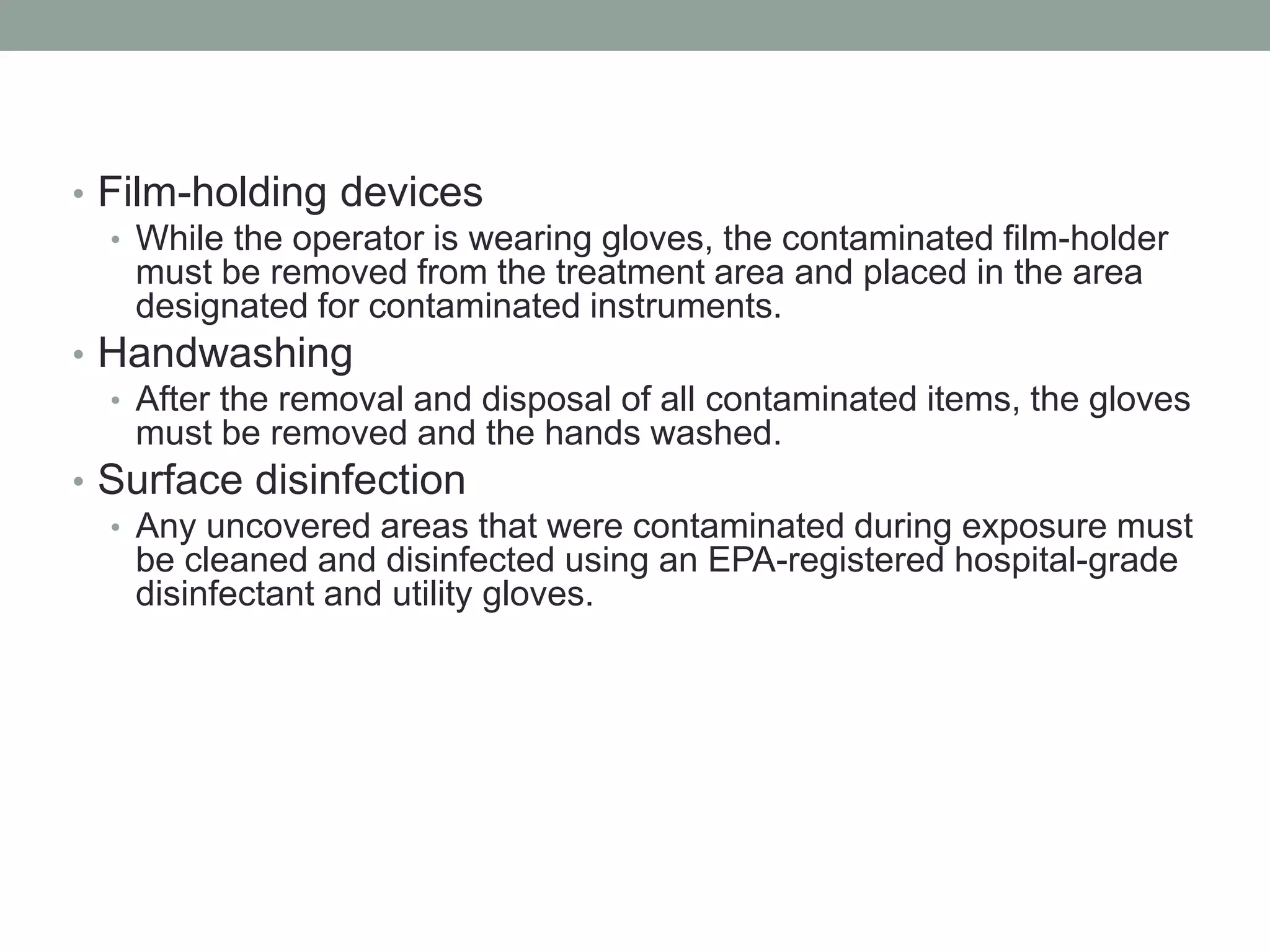 Radiographic quality assurance & infection control | PPTX