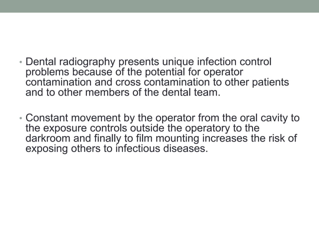 Radiographic quality assurance & infection control | PPTX | Medical ...