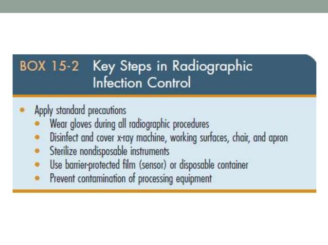 Radiographic quality assurance & infection control | PPTX | Medical ...