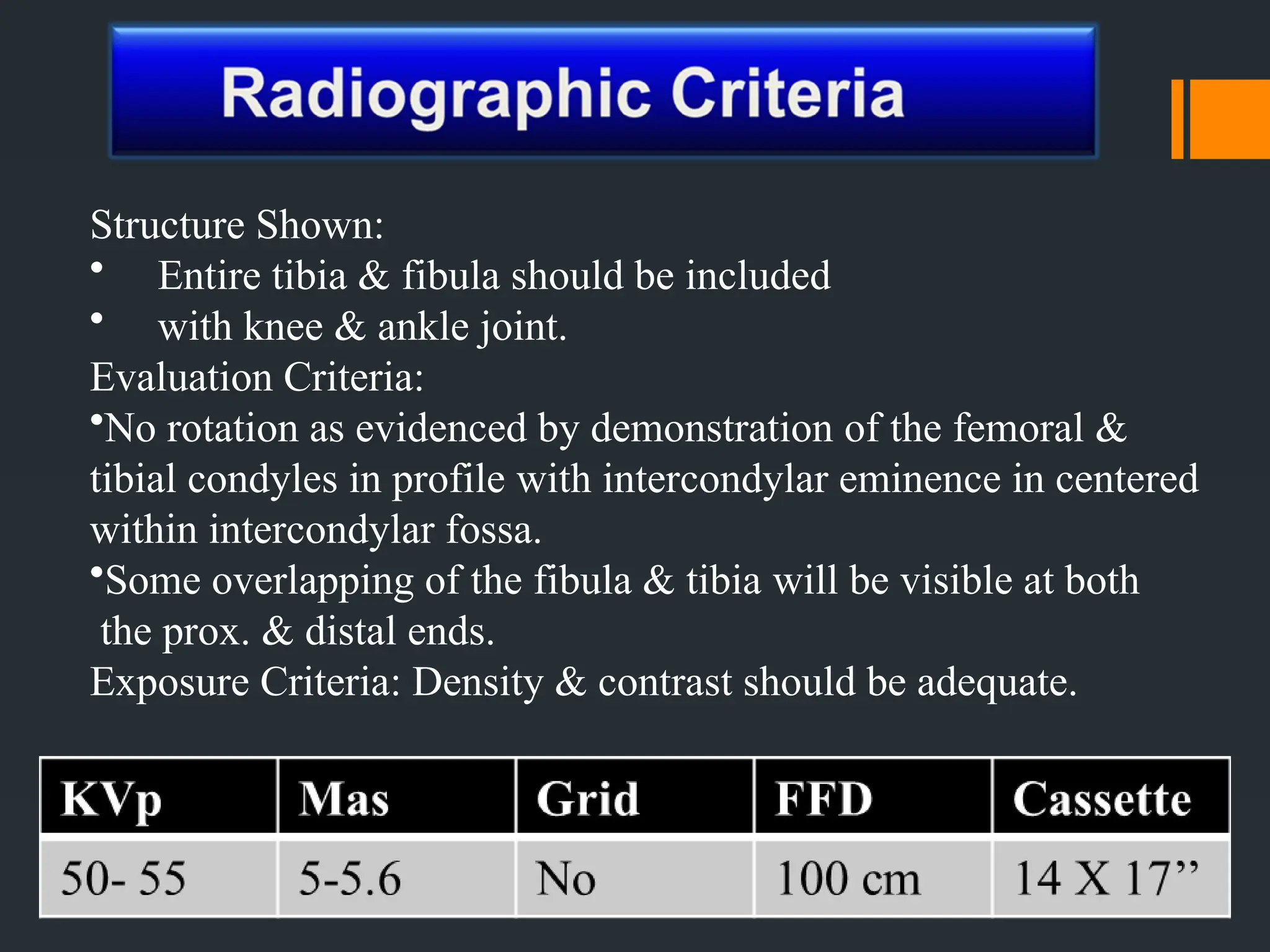 Radiographic technique of Leg, Knee, Femur V2.pptx