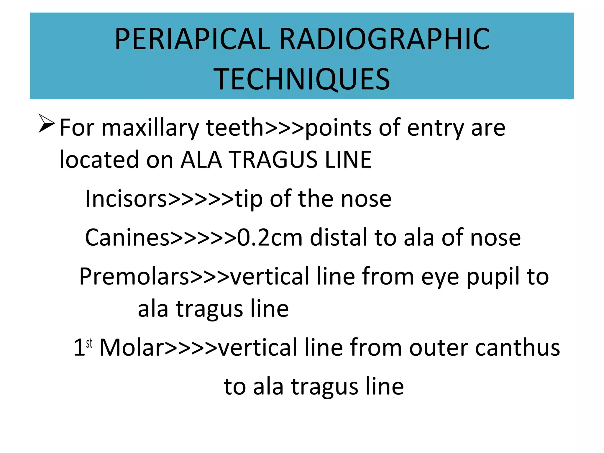 Radiographic techniques | PPT