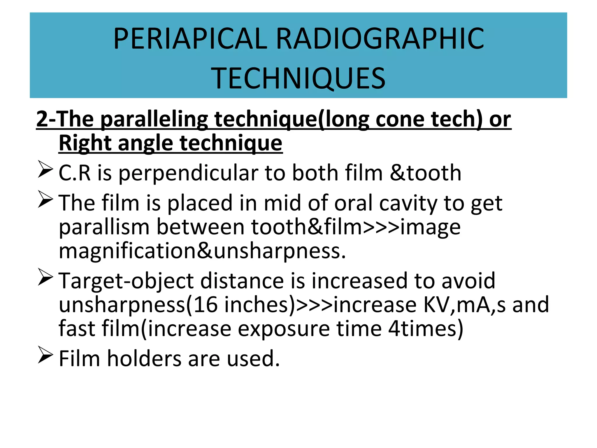 Radiographic techniques | PPT