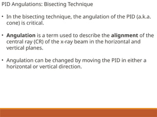 Radiographic techniques intraoral Periapical.pptx