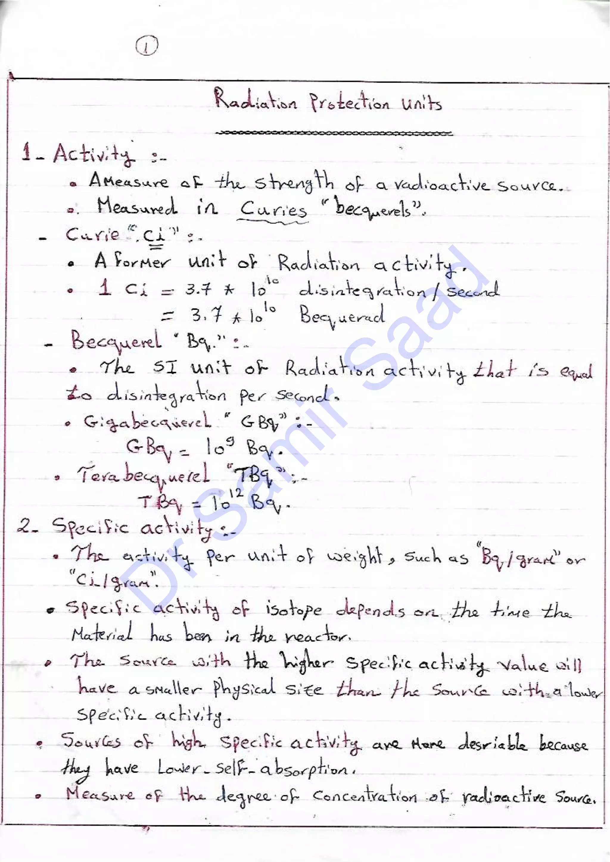 ASNT Radiographic Testing Level III Notes - Dr. Samir Saad (Handwriting ...