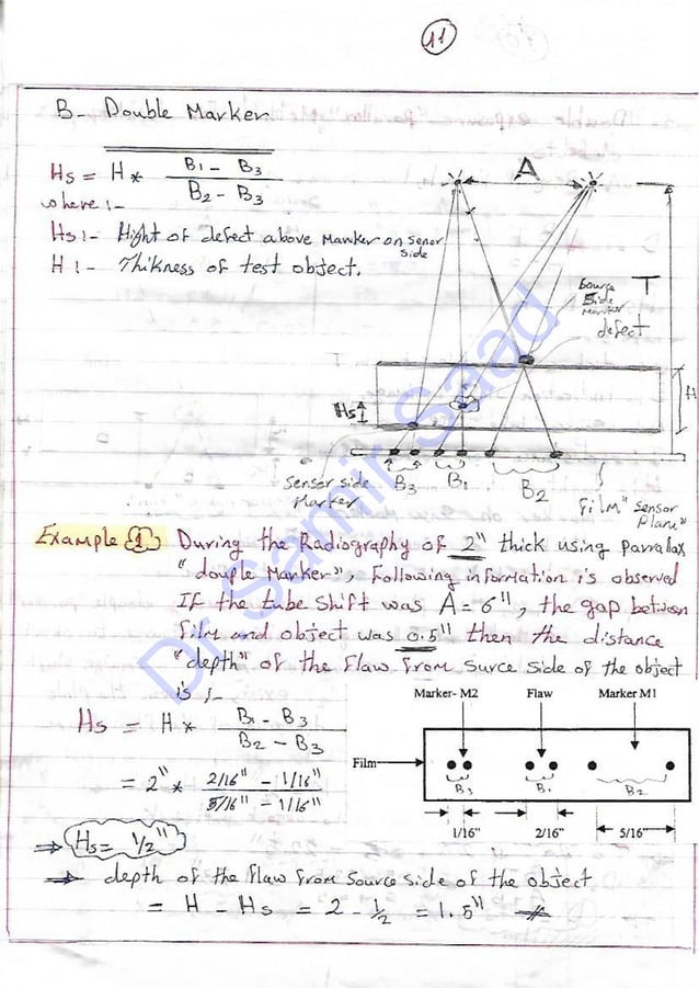 ASNT Radiographic Testing Level III Notes - Dr. Samir Saad (Handwriting ...