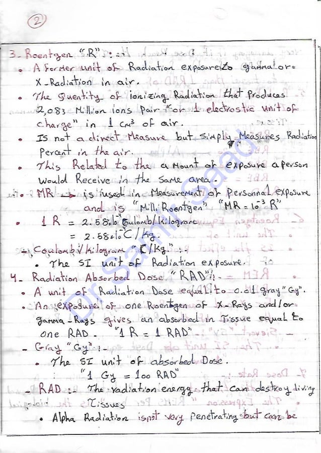 ASNT Radiographic Testing Level III Notes - Dr. Samir Saad (Handwriting ...