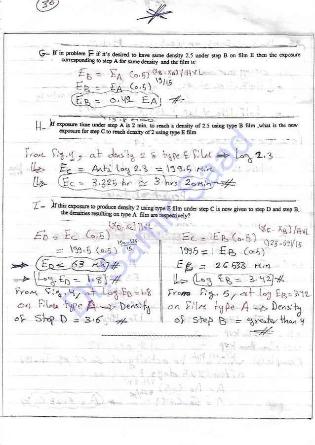 ASNT Radiographic Testing Level III Notes - Dr. Samir Saad (Handwriting ...