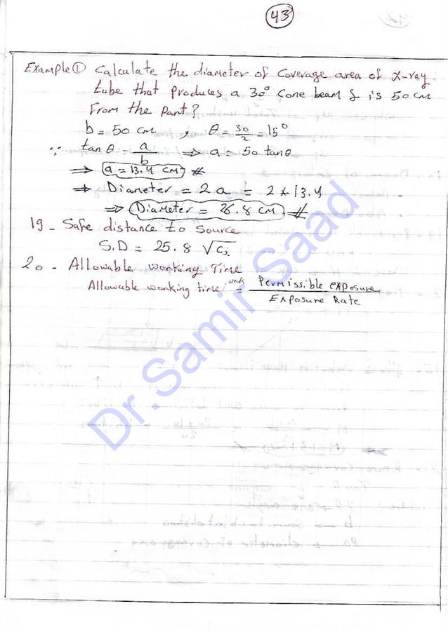 ASNT Radiographic Testing Level III Notes - Dr. Samir Saad (Handwriting ...