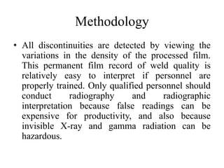 Welding X Ray Inspection Dot