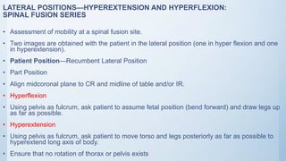Radiographic views of lumbar spine | PPTX