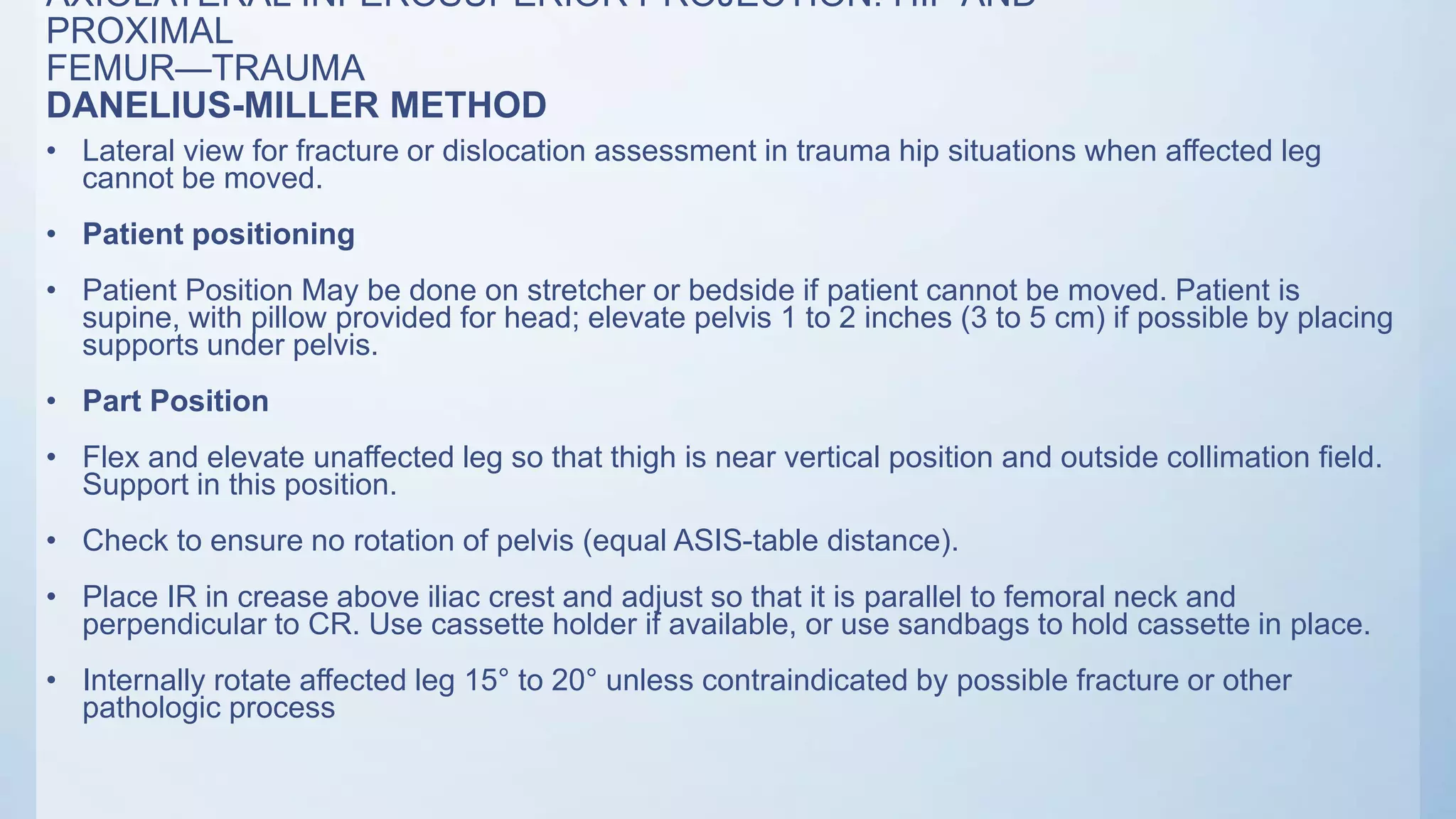 Radiographic views of proximal femur and pelvis | PPTX