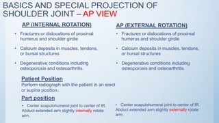 X ray views of shoulder joint and related structures | PPTX
