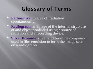 Technical seminar on Introduction to RADIOGRAPHY.pptx | Physics | Science