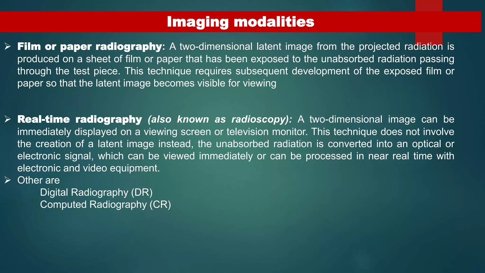 Radiography | PPTX