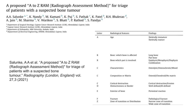 Approach to MSK tumor radiology.pptx | Bone and Joint Conditions ...