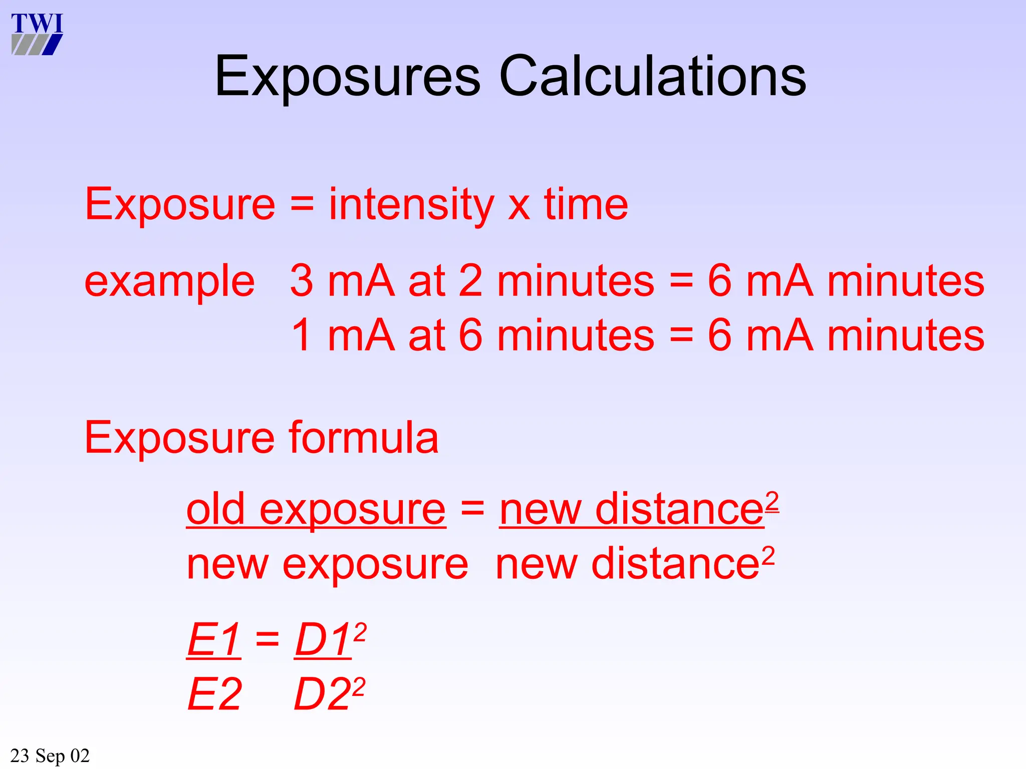 TWI - Radiography Inspection Part 4 refresher | PPT