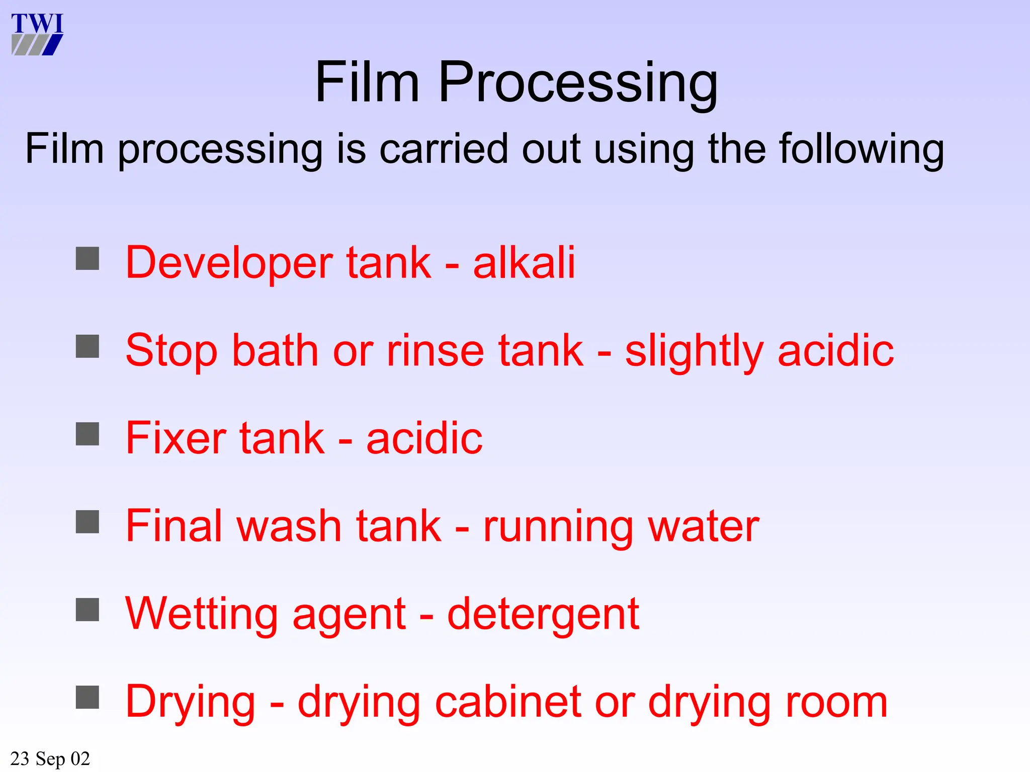 TWI - Radiography Inspection Part 4 refresher | PPT