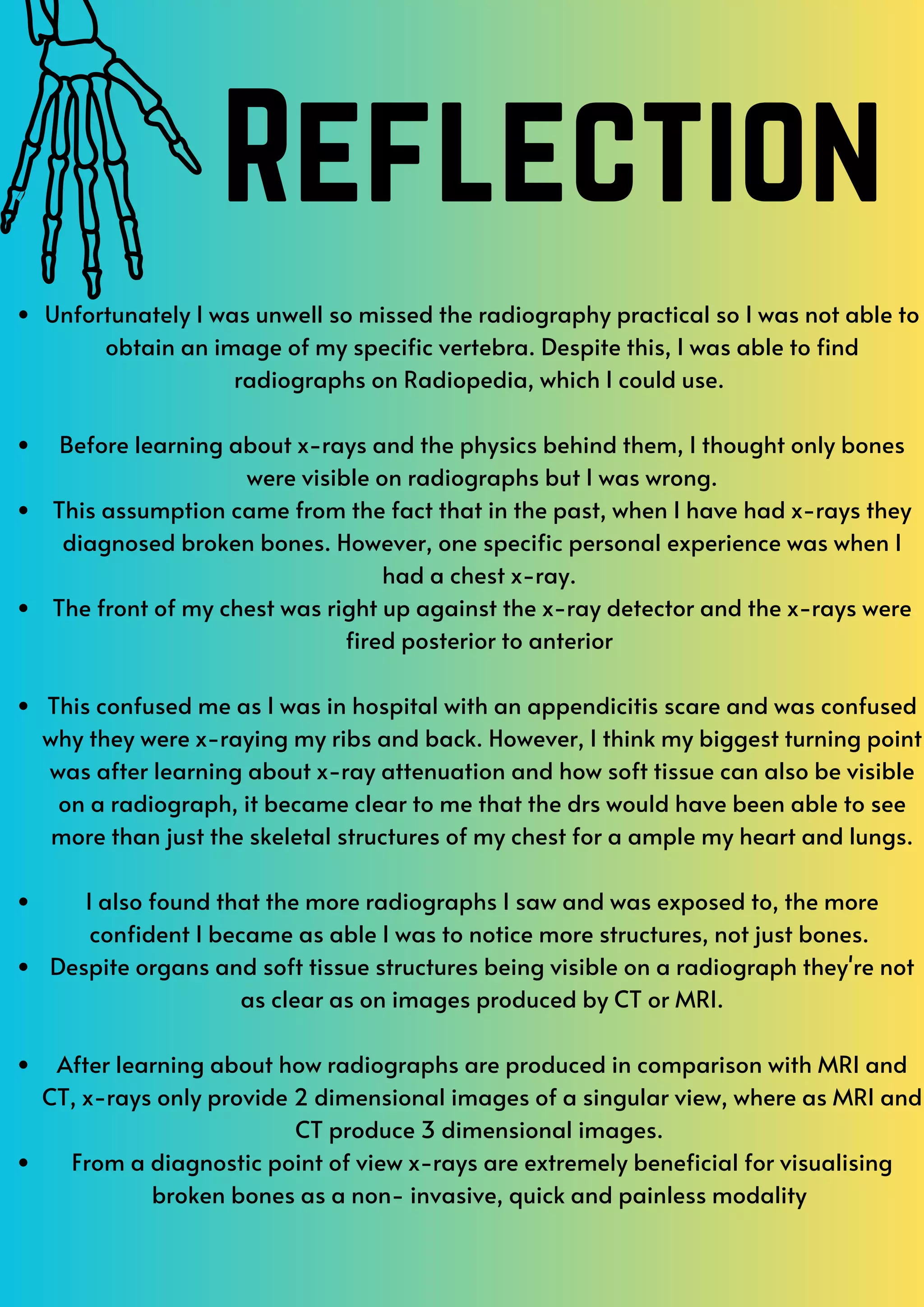 Radiography Reflection.pdf