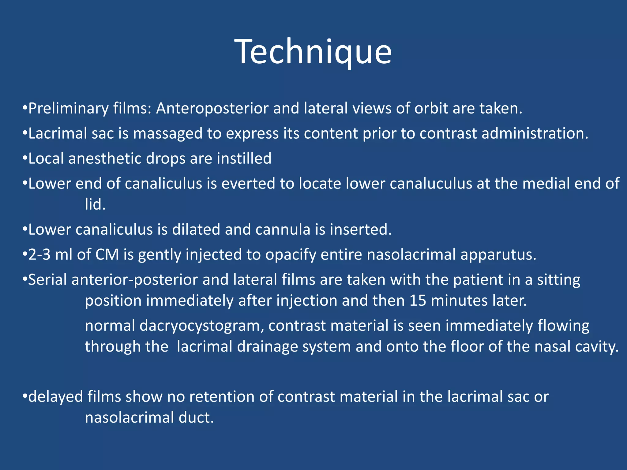 Radiography round on dacrocystography | PPTX