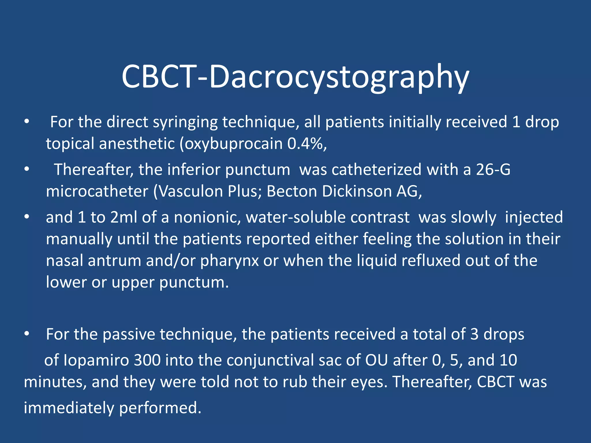 Radiography round on dacrocystography | PPTX
