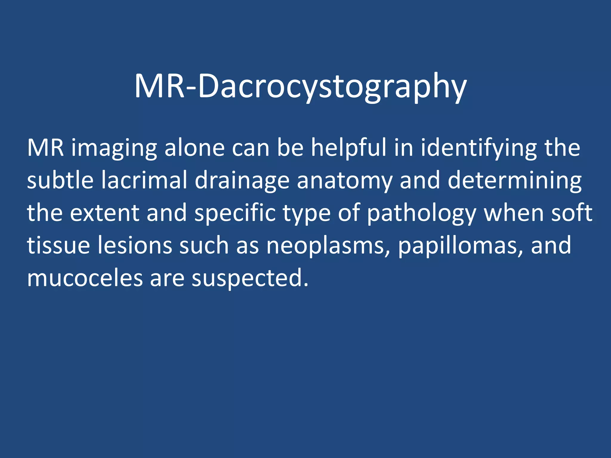 Radiography round on dacrocystography | PPTX