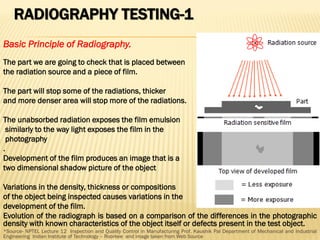 Radiography testing part 1by rohit sahu | PDF