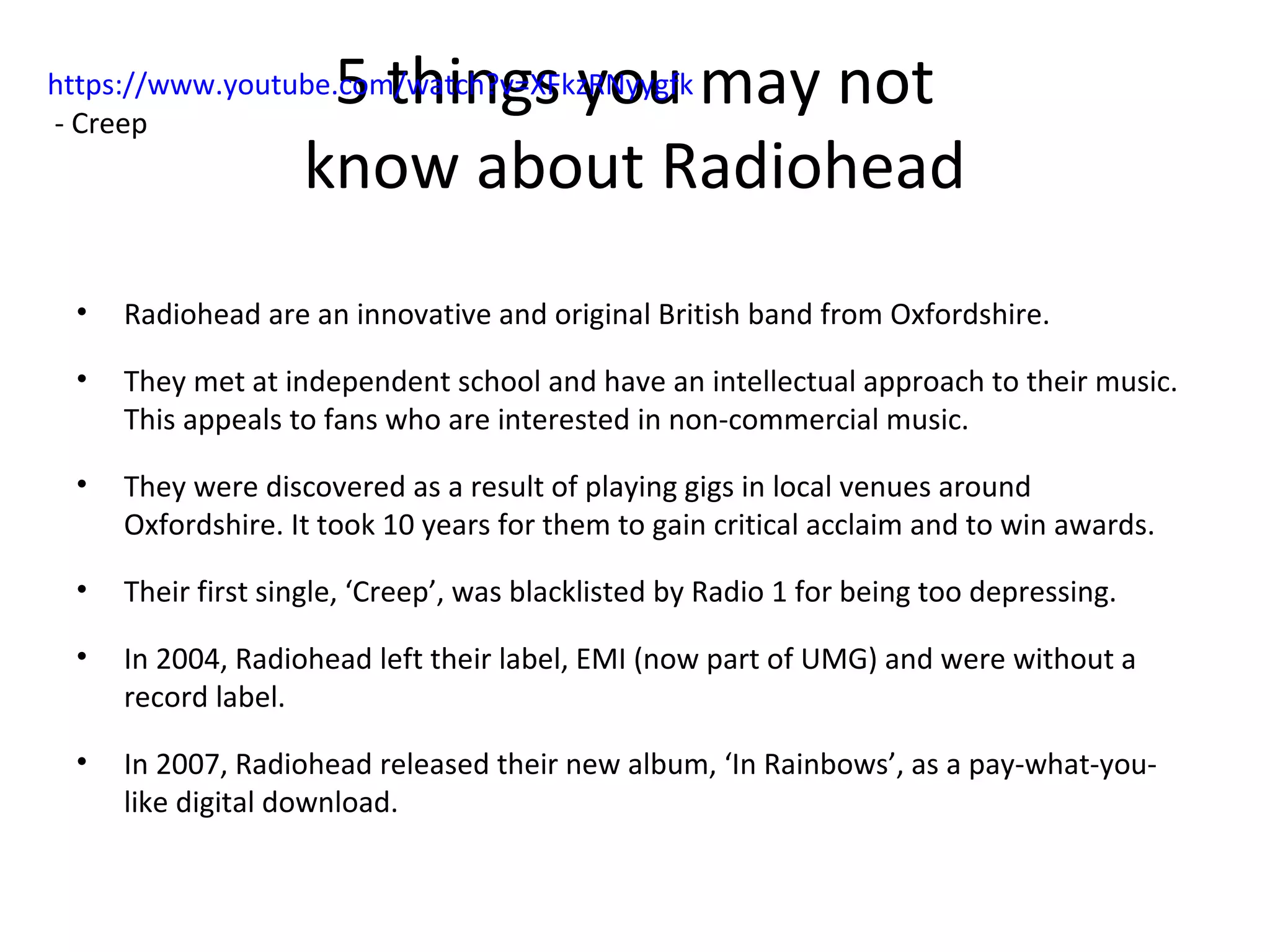 Radiohead | PPT