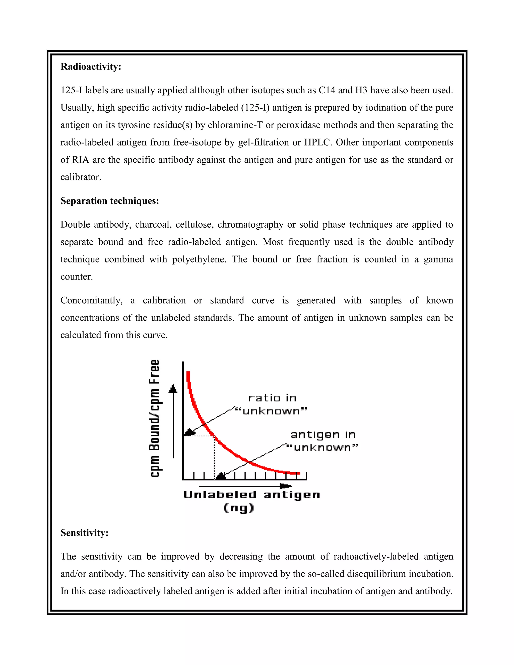 Radio Immunoassay Notes | PDF