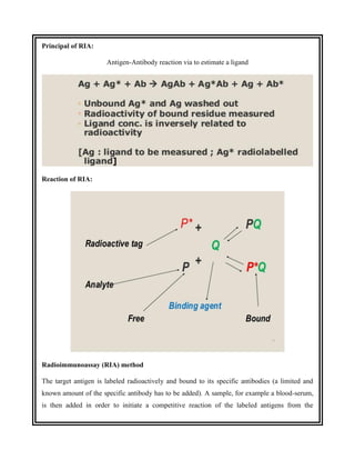 Radio Immunoassay Notes | PDF