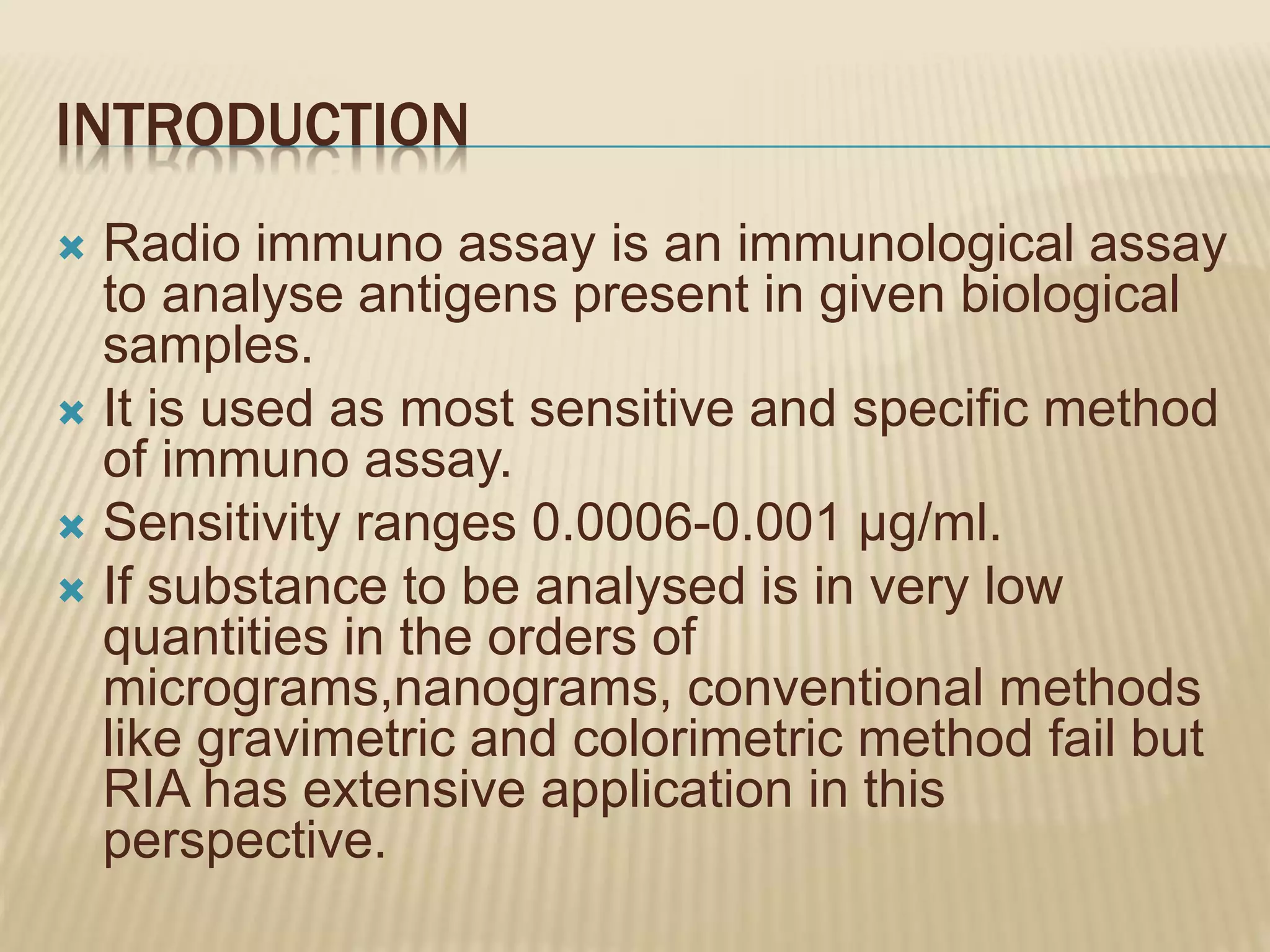 Radioimmunoassay | PPTX