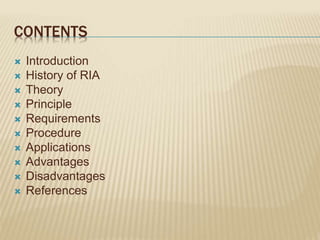 Radioimmunoassay | PPTX