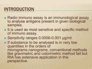 Radioimmunoassay | PPTX