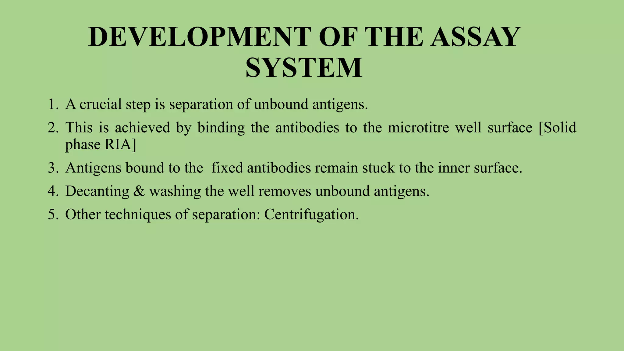 Radio immunoassay (RIA) | PPTX