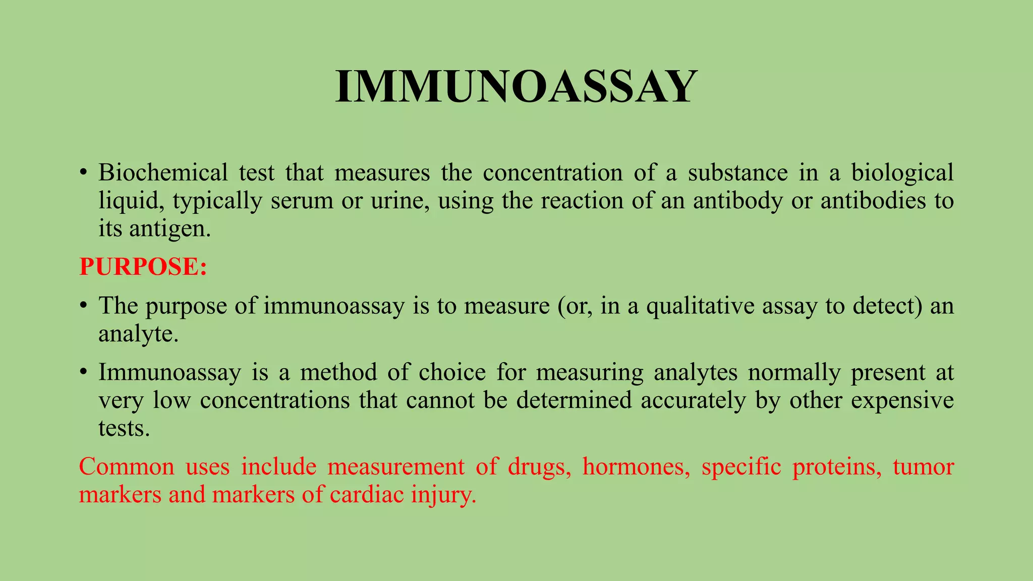 Radio immunoassay (RIA) | PPTX