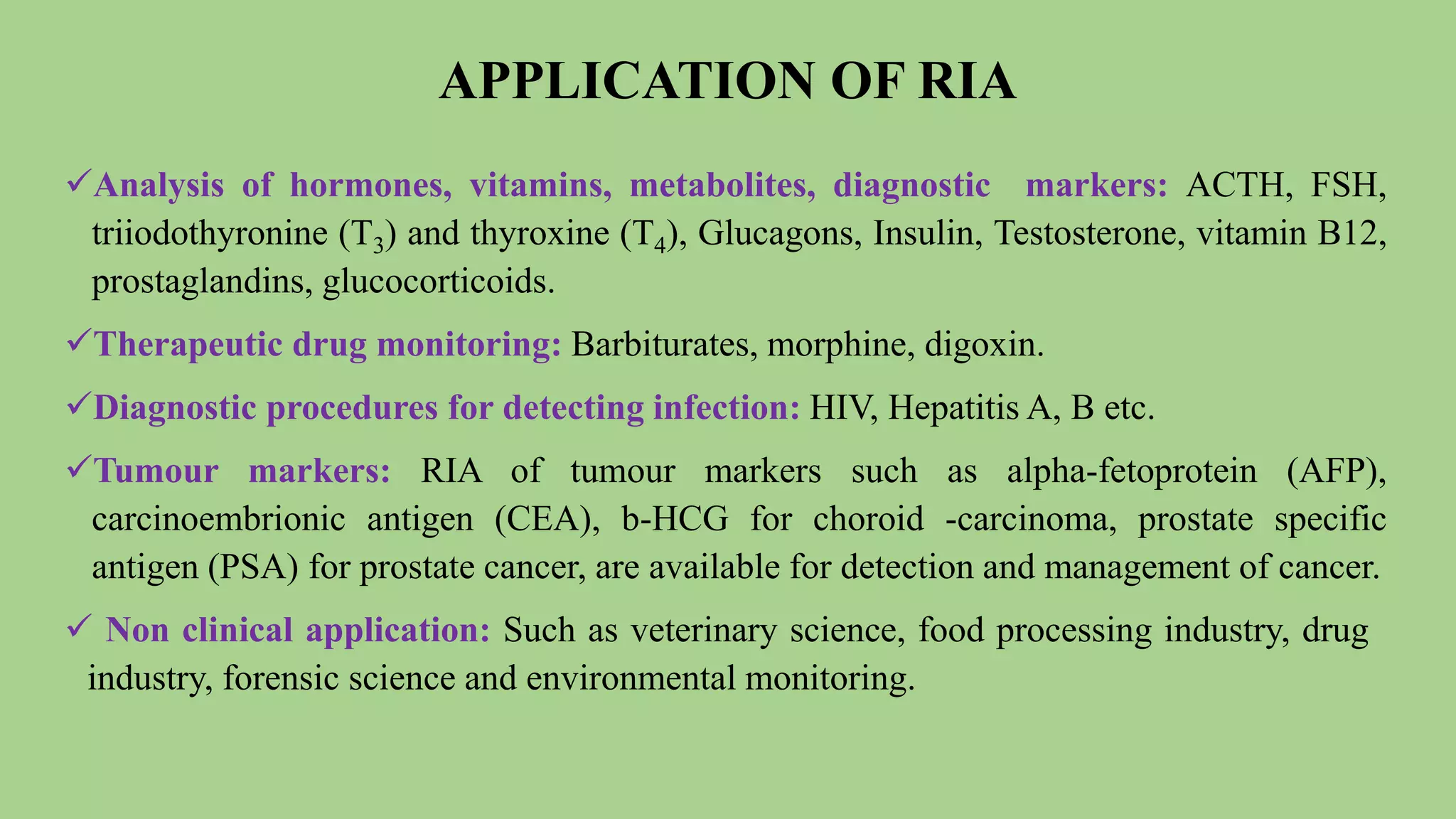 Radio immunoassay (RIA) | PPTX