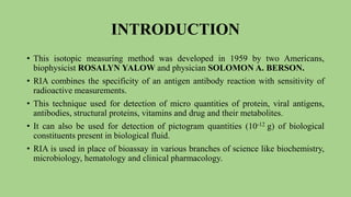 Radio immunoassay (RIA) | PPTX