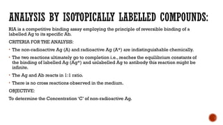 RadioImmunoAssay By Saranvijay G K .pptx