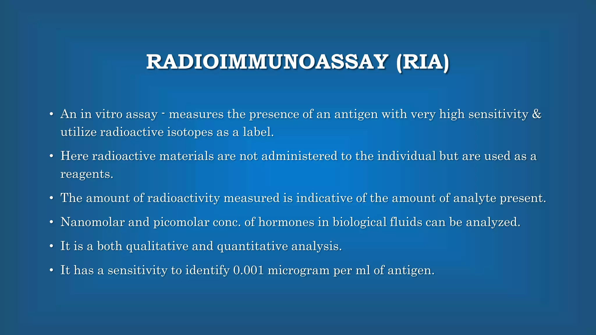 Radioimmunoassay by Siddhartha Das | PPTX