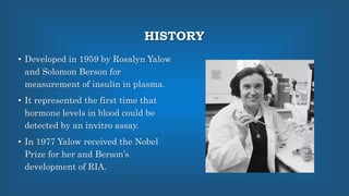 Radioimmunoassay by Siddhartha Das | PPT