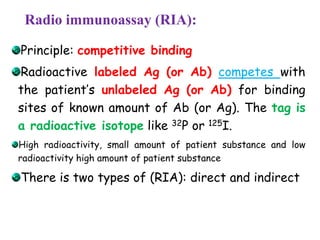Radio Immuno Assay, Immuno Fluorescent Test, Lab 4.pptx