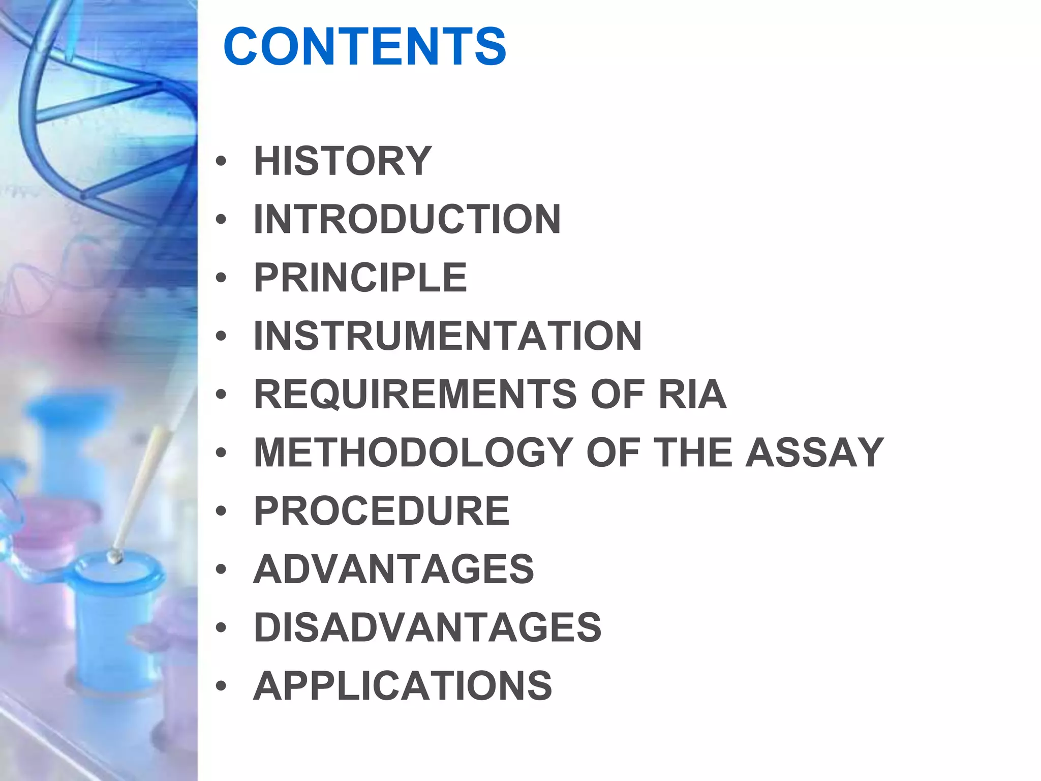 Radioimmunoassay (modified copy) | PPTX