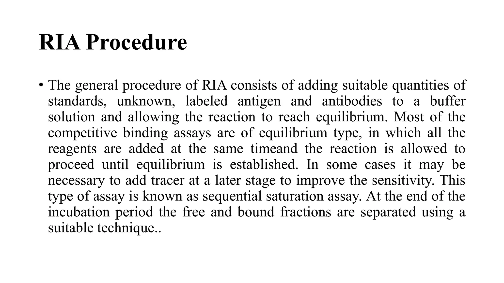Radio immuno assay pptx | PPTX