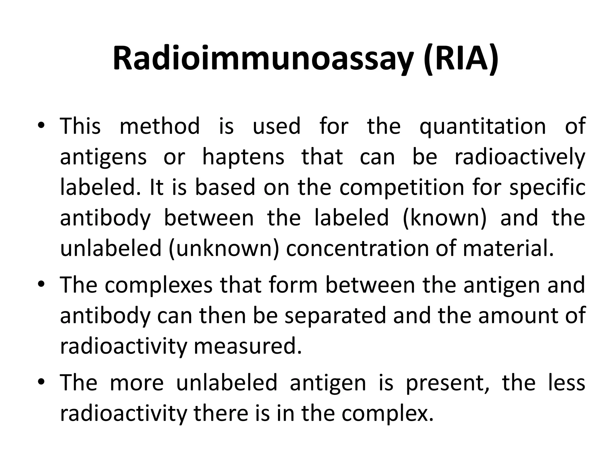 Radioimmunoassay (RIA) immunologynotes .pptx