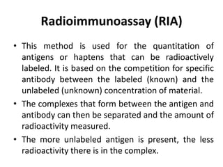 Radioimmunoassay (RIA) immunologynotes .pptx