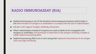 Radio immuno assay (RIA) technique and its procedure | PDF