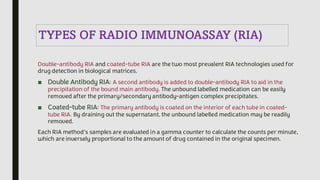Radio immuno assay (RIA) technique and its procedure | PDF