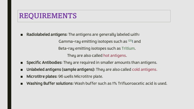 Radio immuno assay (RIA) technique and its procedure | PDF