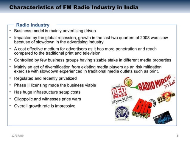 Private FM Radio Industry In India | PPT